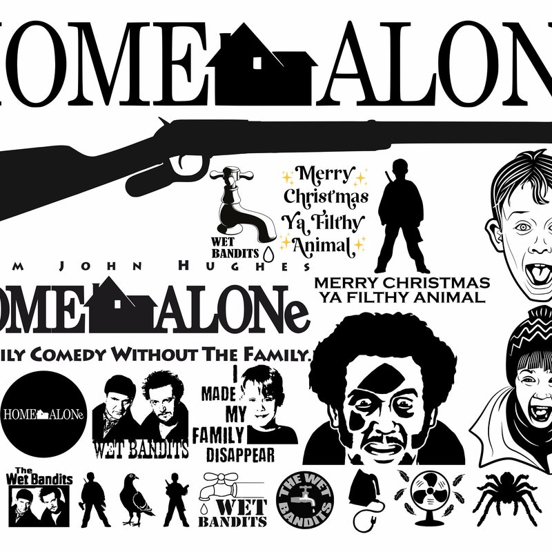 Home Alone Svg - Etsy Canada