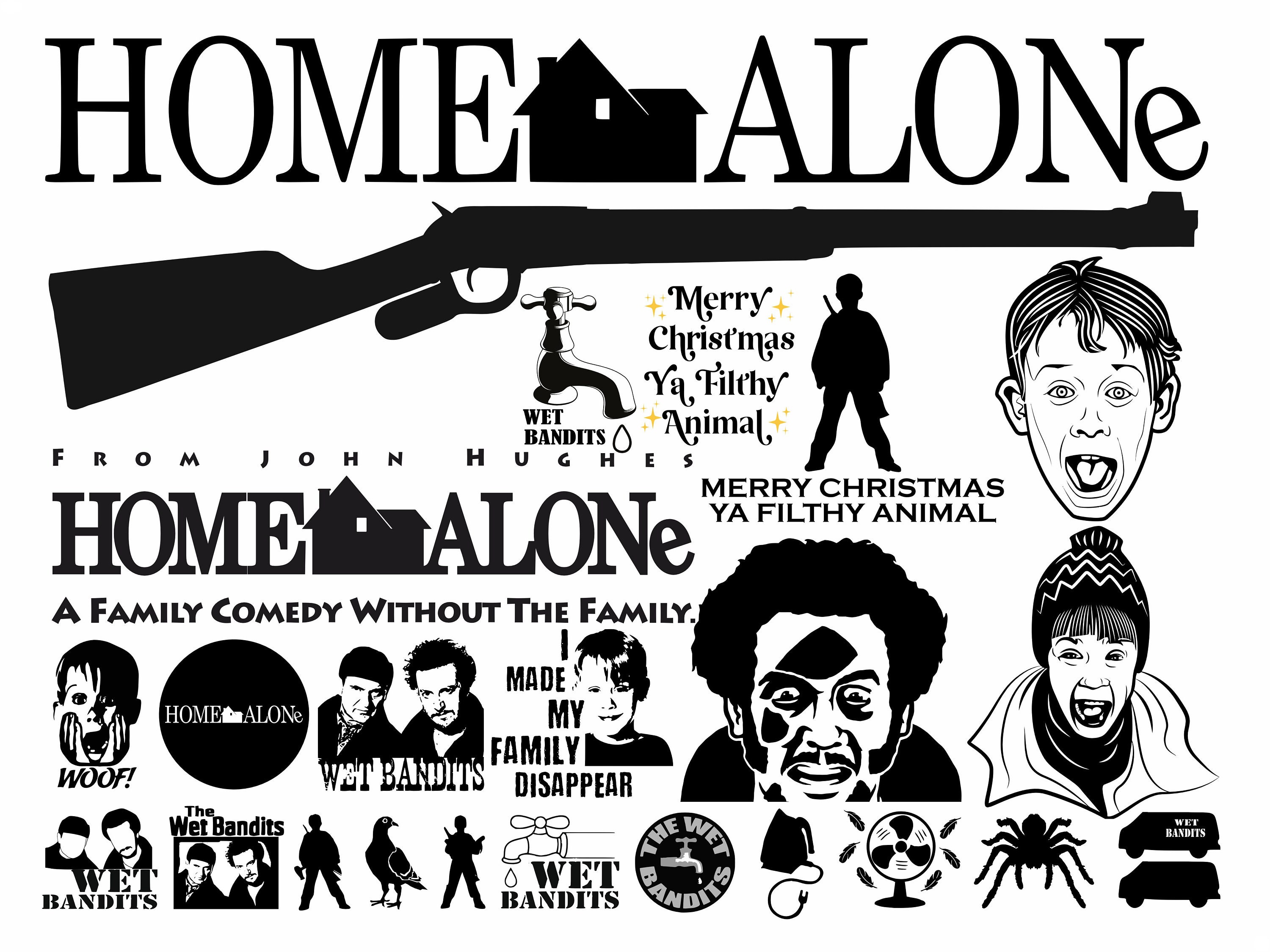 Homee Alonee Svg Bundle, Kevin Svg Bundle, Wet Bandits Svg Bundle ...