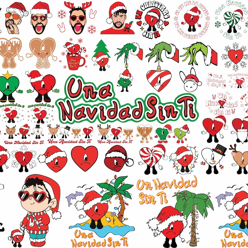 Bad Bunny Ornament Heart - Etsy