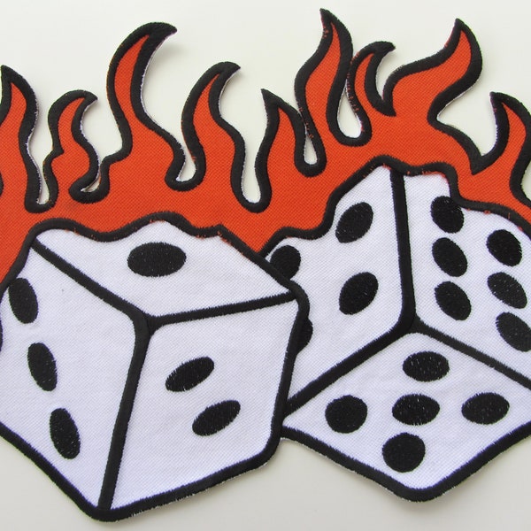 Flaming Dice - Etsy