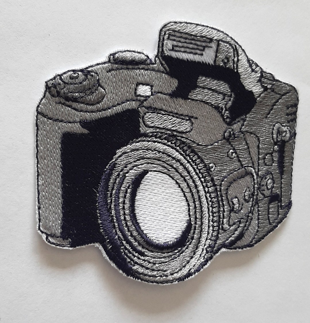 Embroidered Patch Camera Fully Embroidred Patch. Sew on / Iron on Patch ...