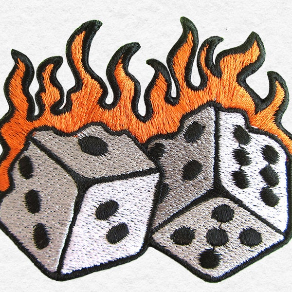 Flaming Dice - Etsy