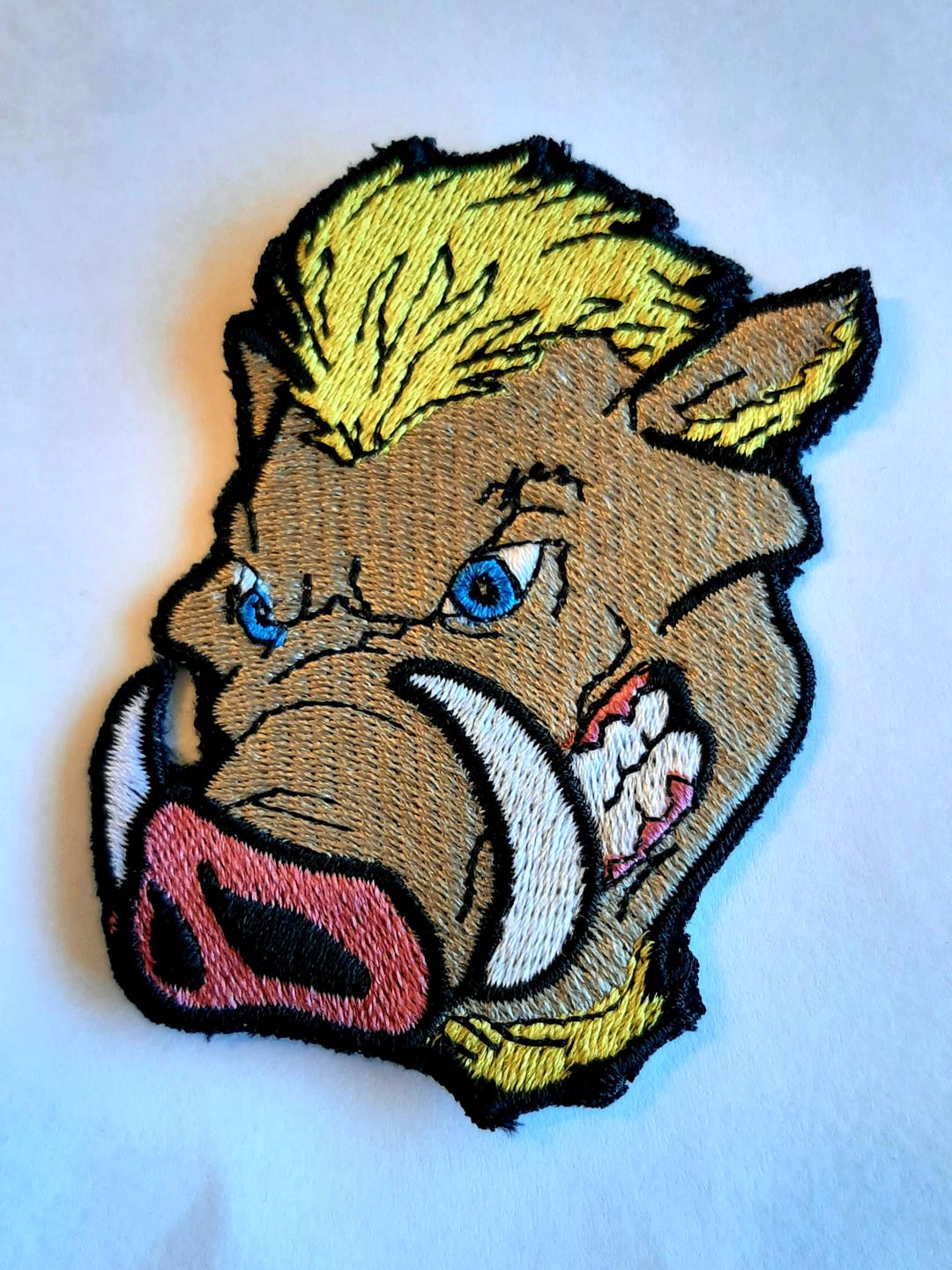 Embroidered Patch Warthog Fully Embroidred Patch. Sew on / Iron on ...