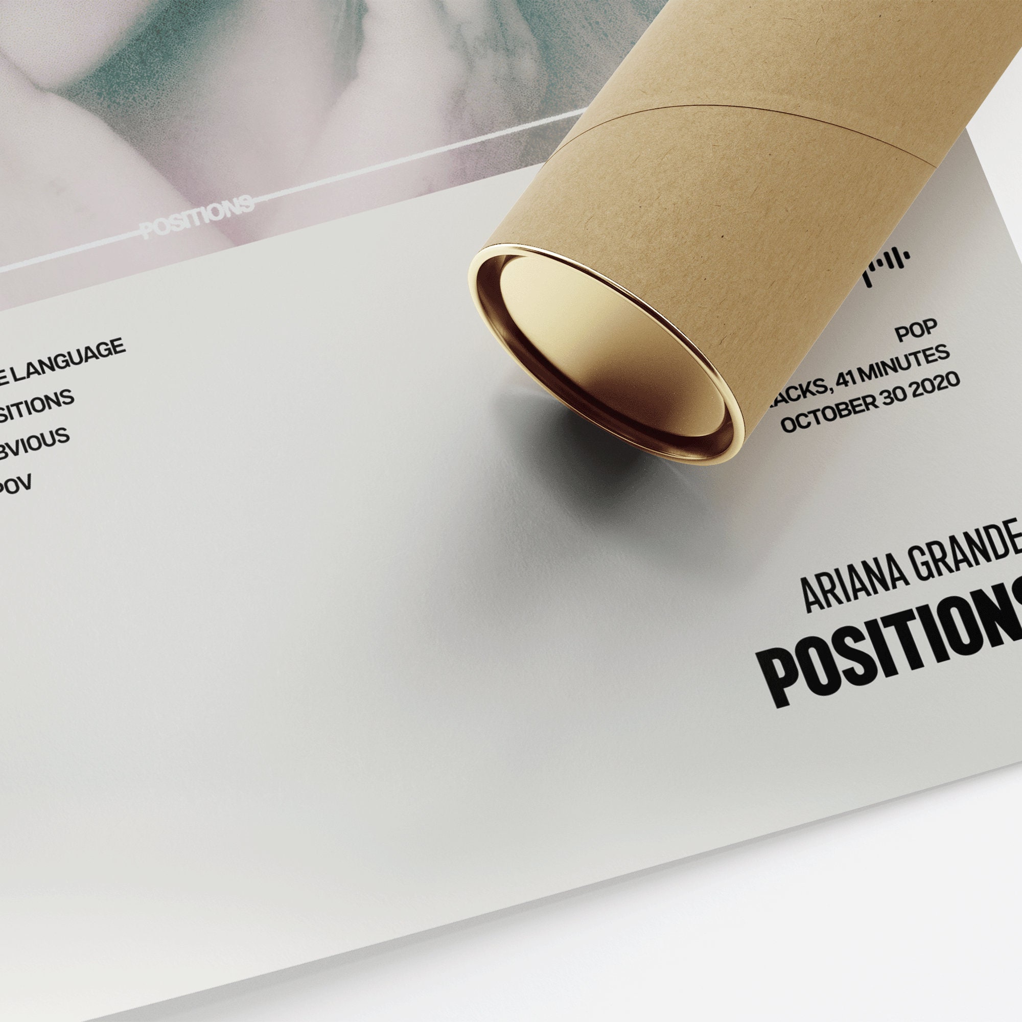Ariana Grande, Positions, Minimalist Print/poster, Music Album ...