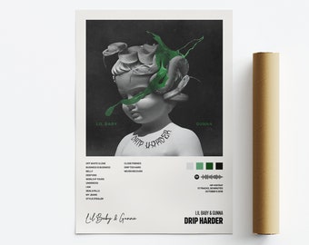 Young Thug, Punk, Minimalist Print/poster, Music Album Tracklist Wall ...