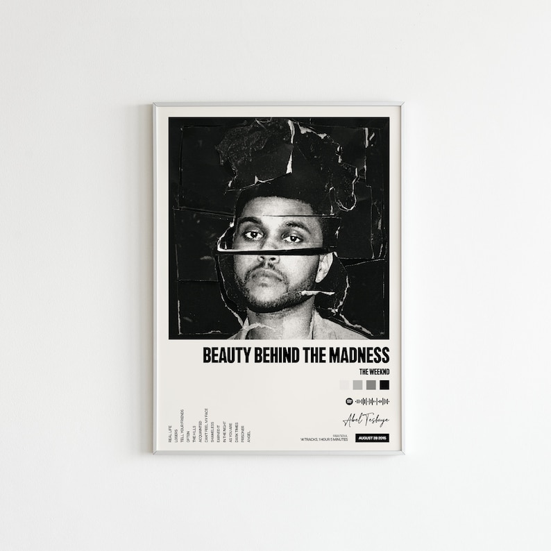 The Weeknd, Beauty Behind the Madness, Minimalist Print/poster, Music ...