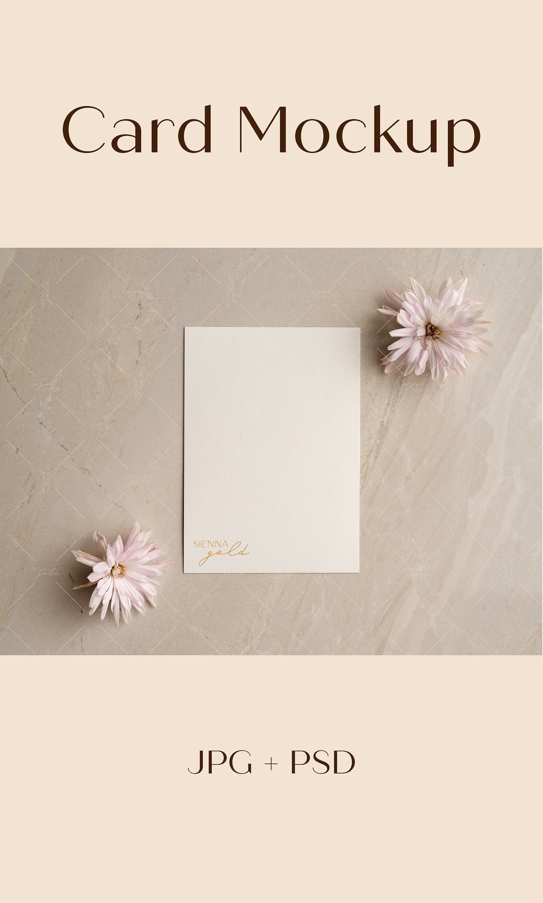 Girls Card Mock-up Pink Stationery Girl Birthday Card Mock-up - Etsy