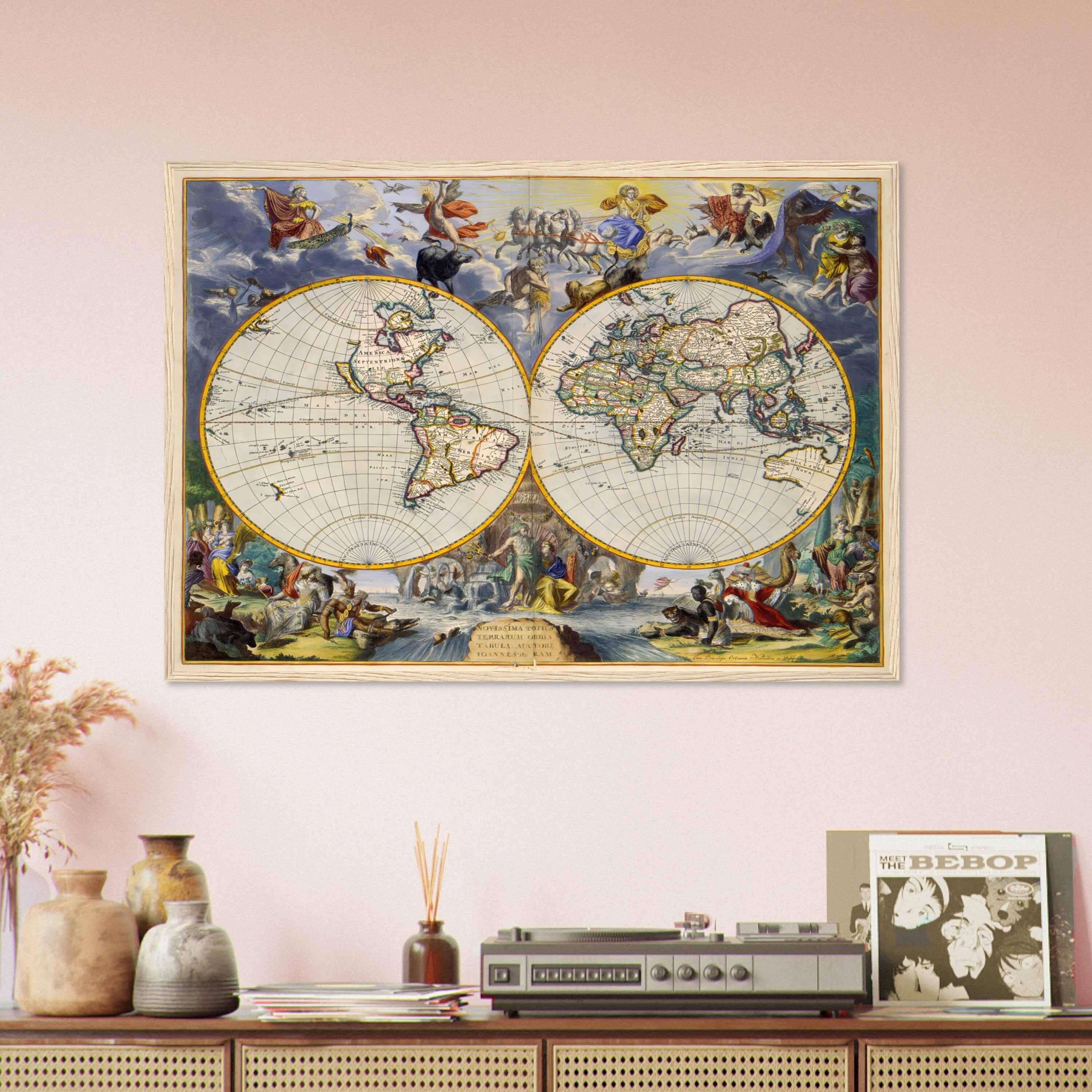 World Map (1689) From the Atlas Van Der Hagen (museum Quality Paper ...