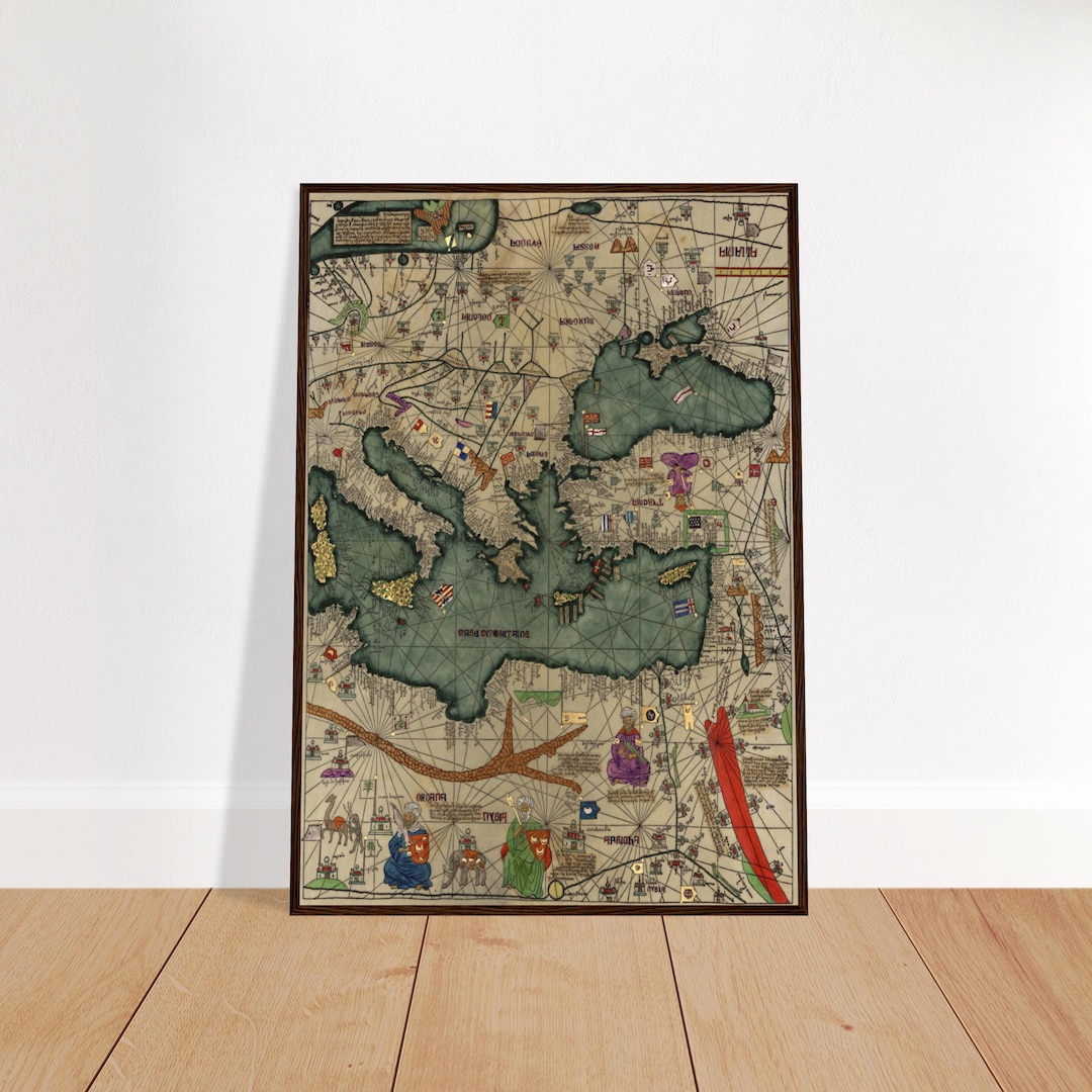 The Catalan Atlas (1375 Ad) From the Work of Abraham Cresques - Eastern ...