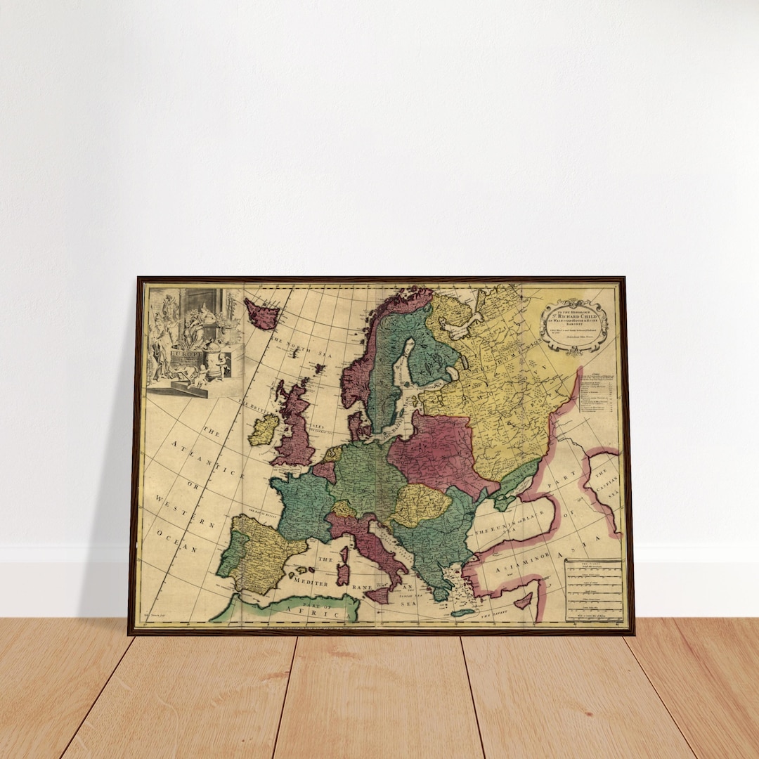 The John Senex (1712) Map of Europe (museum Quality Paper) - Etsy