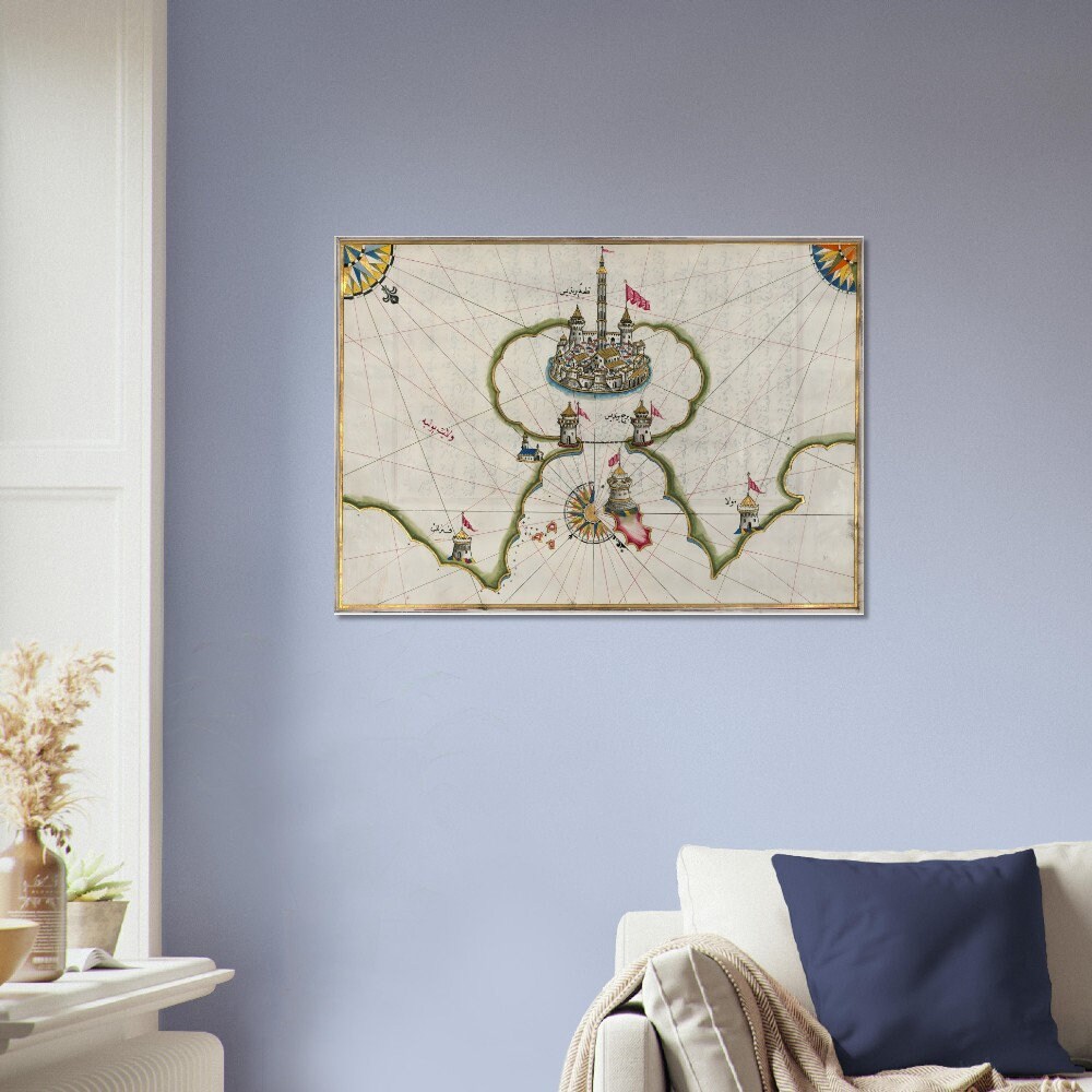 Map of the Port of Brindisi 1555 AD Taken From the Work of - Etsy