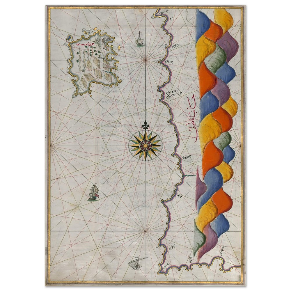 Map of the Island of Bozjah tenedos off the Coast of - Etsy