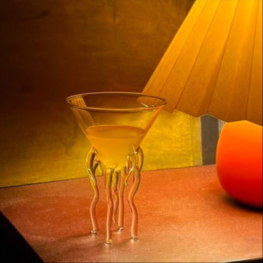 Octopus Octopus Shaped Crystal Cocktail Glass Creative Wine Glass - Etsy