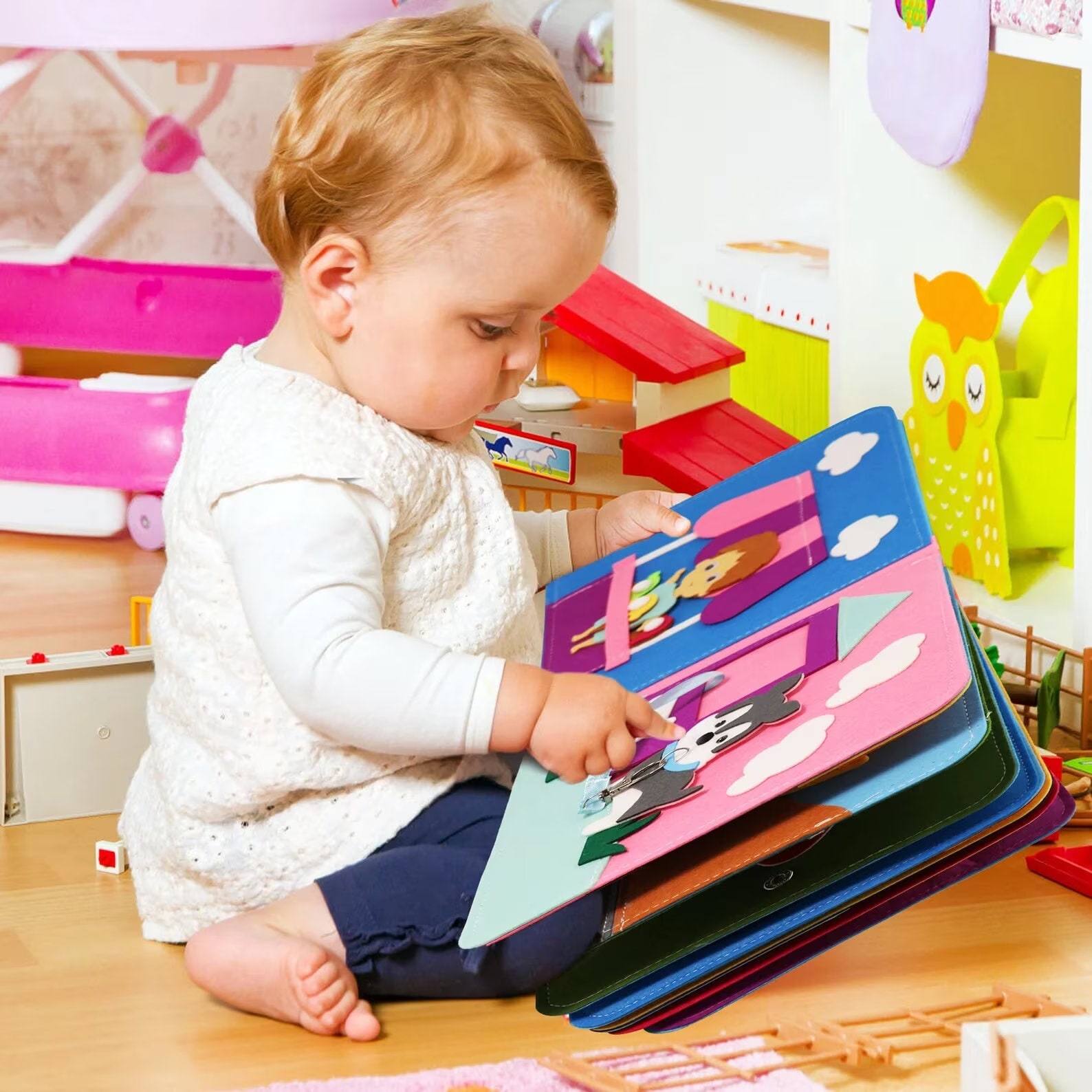 3D Quiet Book Montessori Toy Soft Felt Busy Book Early - Etsy Canada