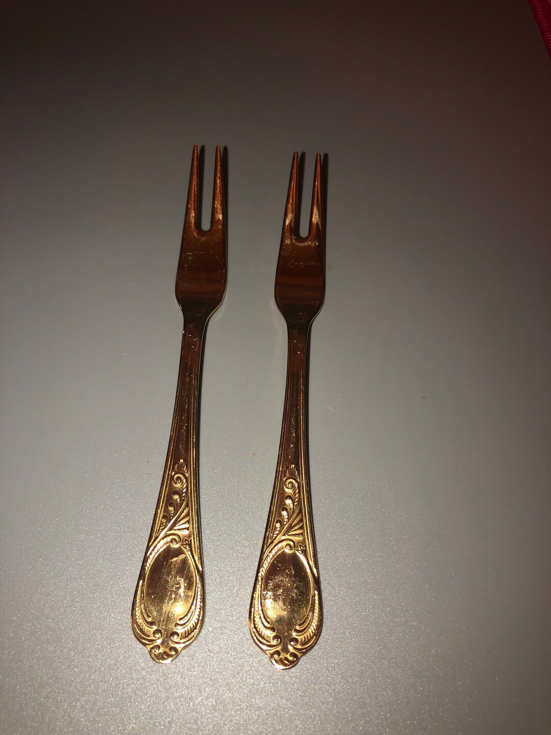 2 Olive Forks 24 Kt Gold Plated Germany Flatware Sbs - Etsy