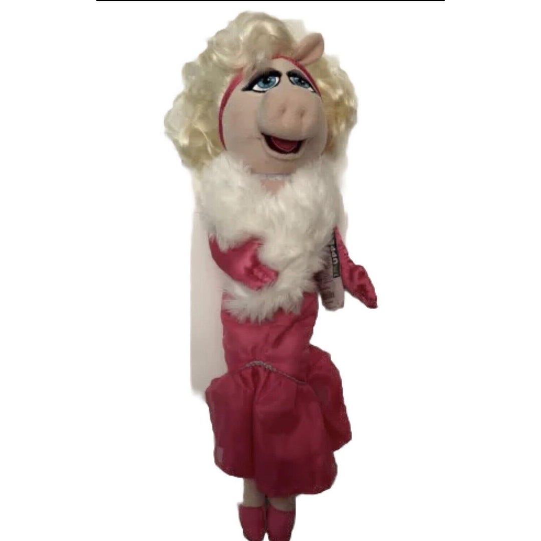 Disney Store MISS PIGGY Plush Stuffed Doll the Muppets 19" Pink Dress ...