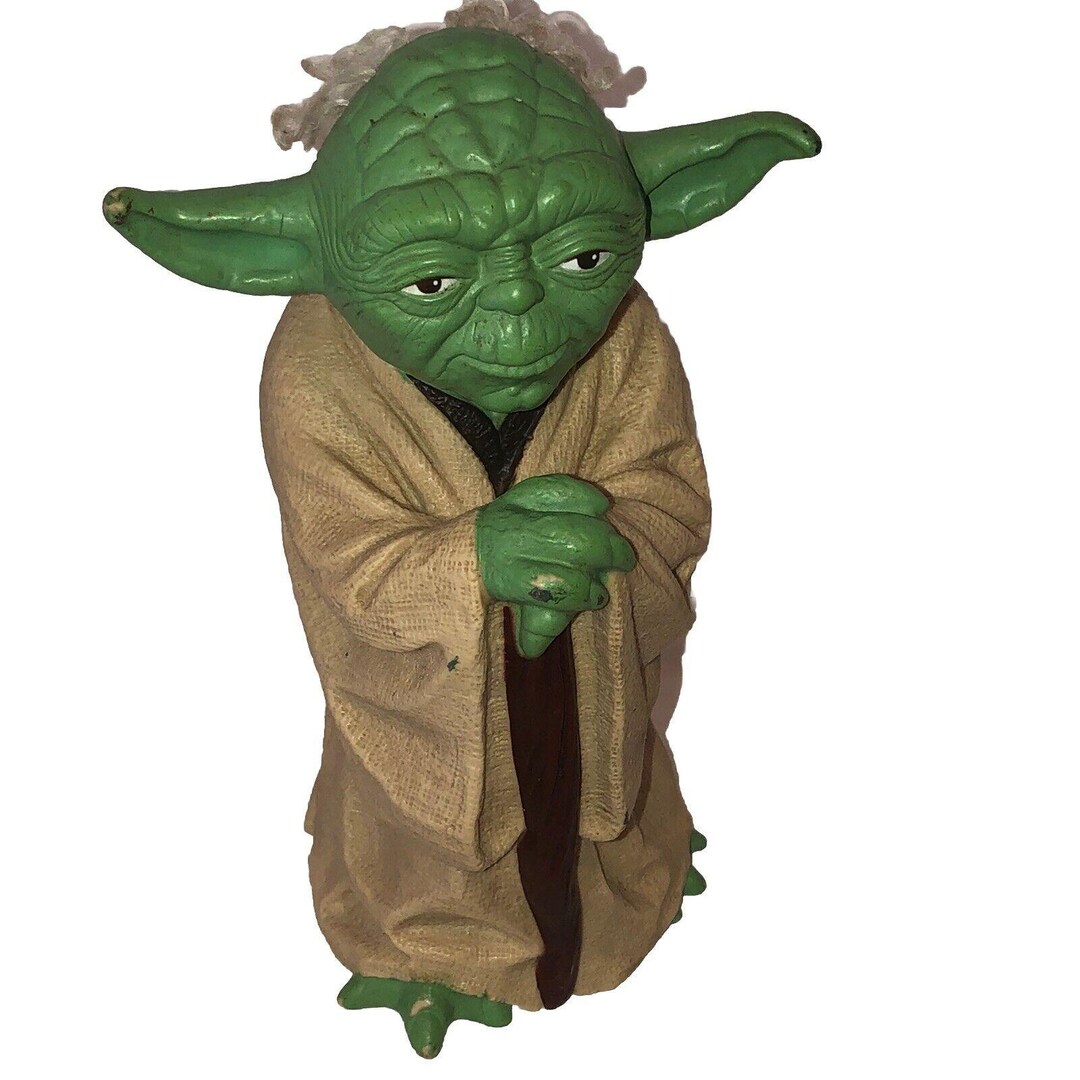 Vintage Star Wars YODA RUBBER Hand PUPPET 8 Empire Strikes Back Doll ...