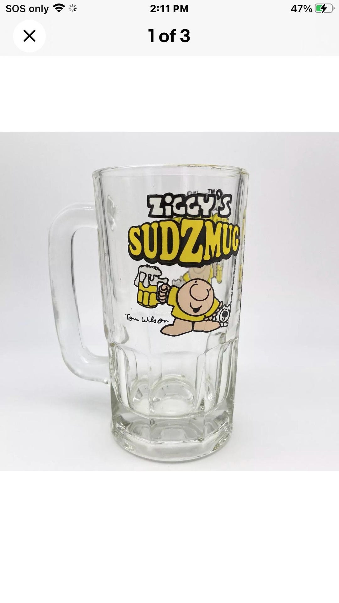 Vintage Ziggy Beer Mug Tom Wilson Universal Press Syndicate 1970s . - Etsy
