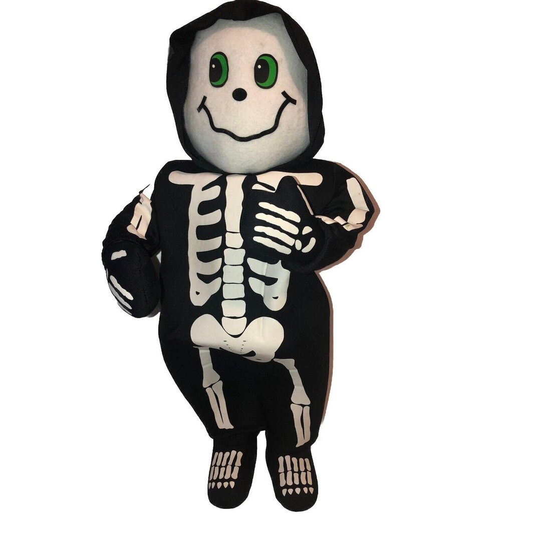 Vintage Halloween Skeleton Porch Greeter 26” Trick-or-treat Posable ...