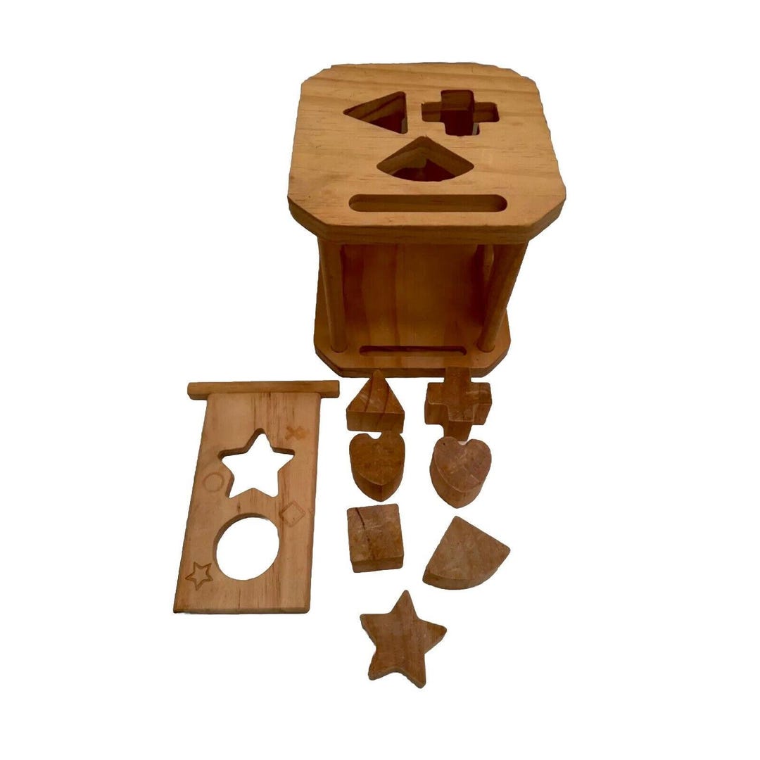 Wood Shape Sorter Box KIDS TOY - Etsy