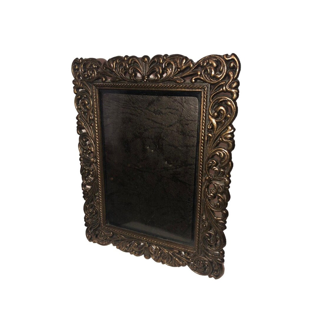 Bronze Colored Cast-iron Picture Frame 7 X 5 - Etsy