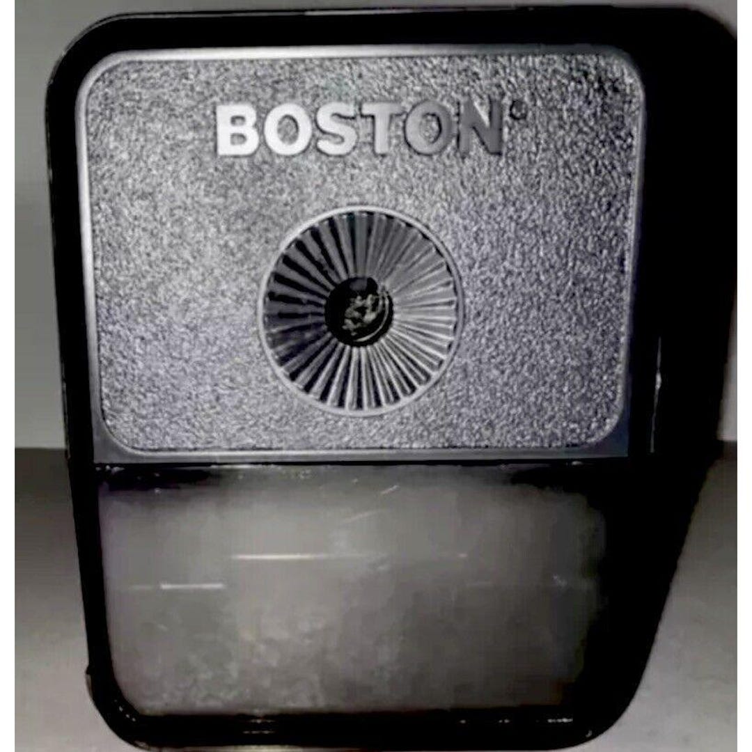 Boston Electric Pencil Sharpener Model 18 Black Vintage 296A Tested ...