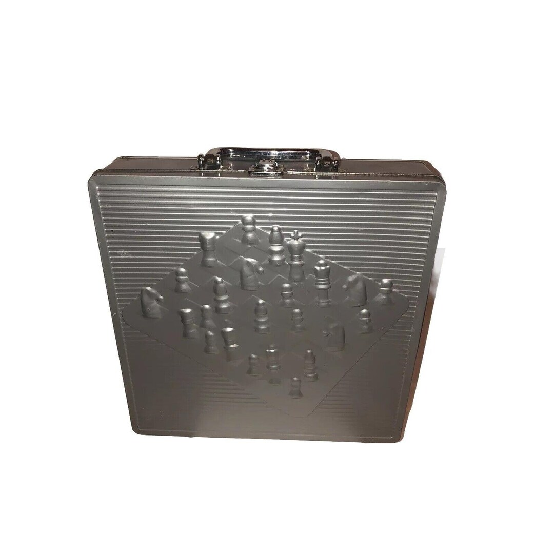 Cardinal Multiple Game Boards Game Travel Set. Metal Carry Case Chess ...