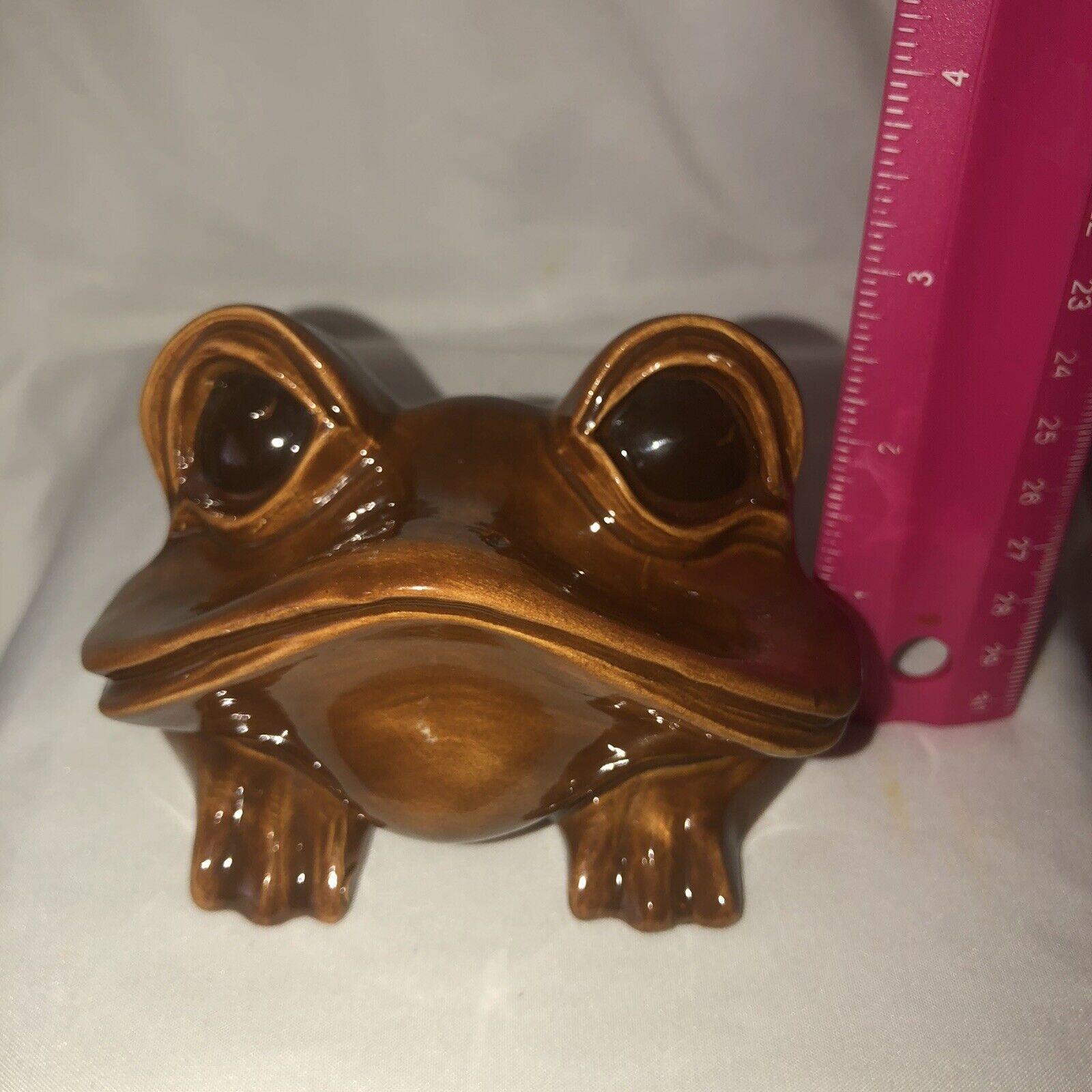 RARE Vintage Arnels Ceramic Wide Mouth Frog Figurine Brown Adorable - Etsy