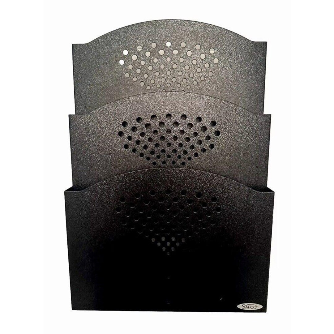 Safco Steel Wall Pocket 18 Height X 12 Width X 3.5 Depth 3 Pockets ...