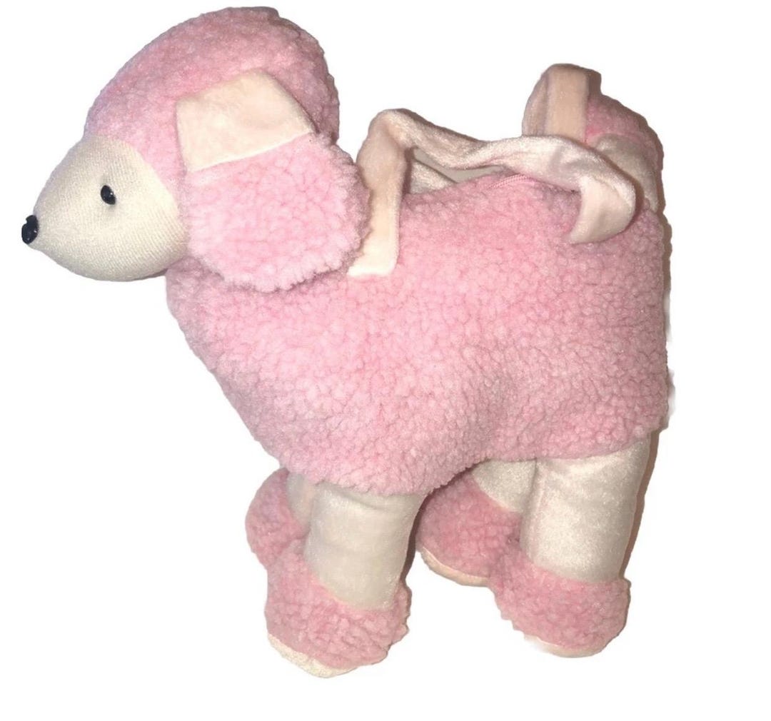 Adorable Vintage Plush Pink Poodle Dog Purse Bag - Etsy