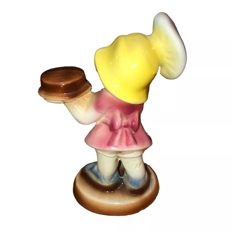 Vtg Mid Century Childs Elsa Baker Girl Figurine Pastry Chef Ceramic ...