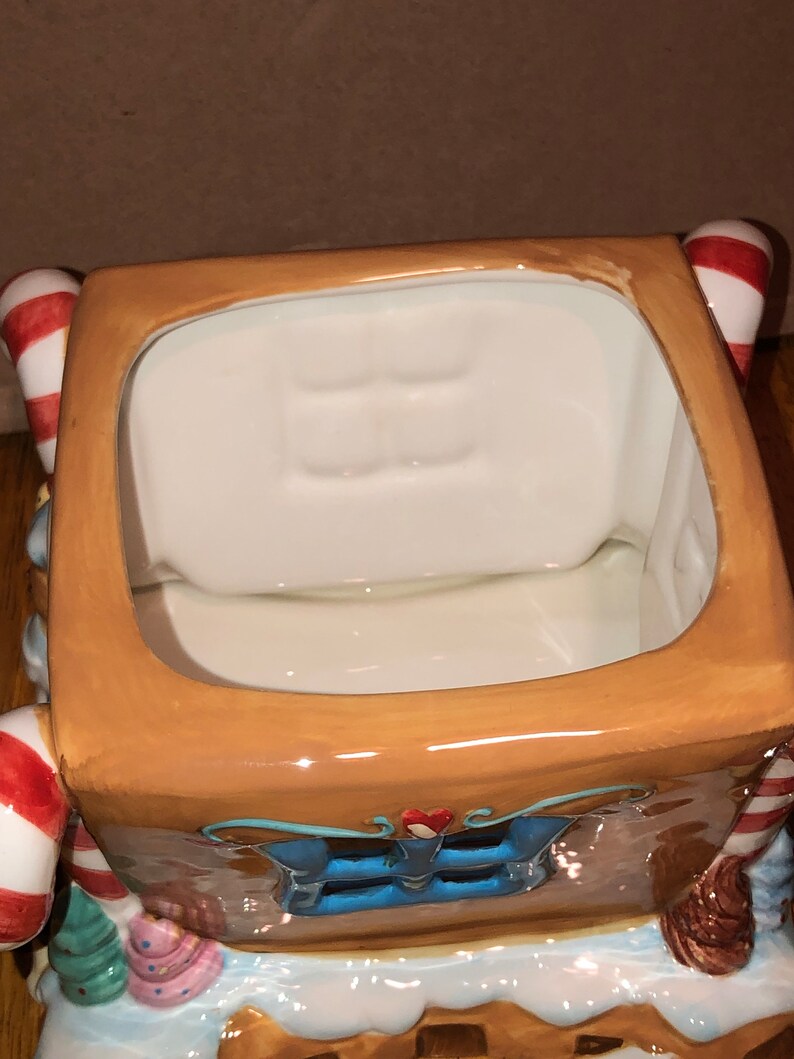 Adorable Ceramic Christmas Gingerbread House and Man Cookie Jar - Etsy
