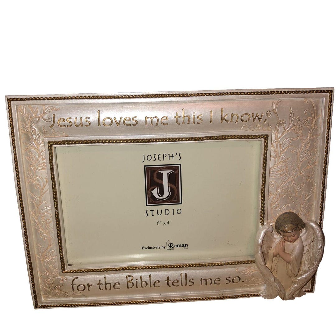 Romans 3-D Picture Frame Angel Jesus Loves Me - Etsy