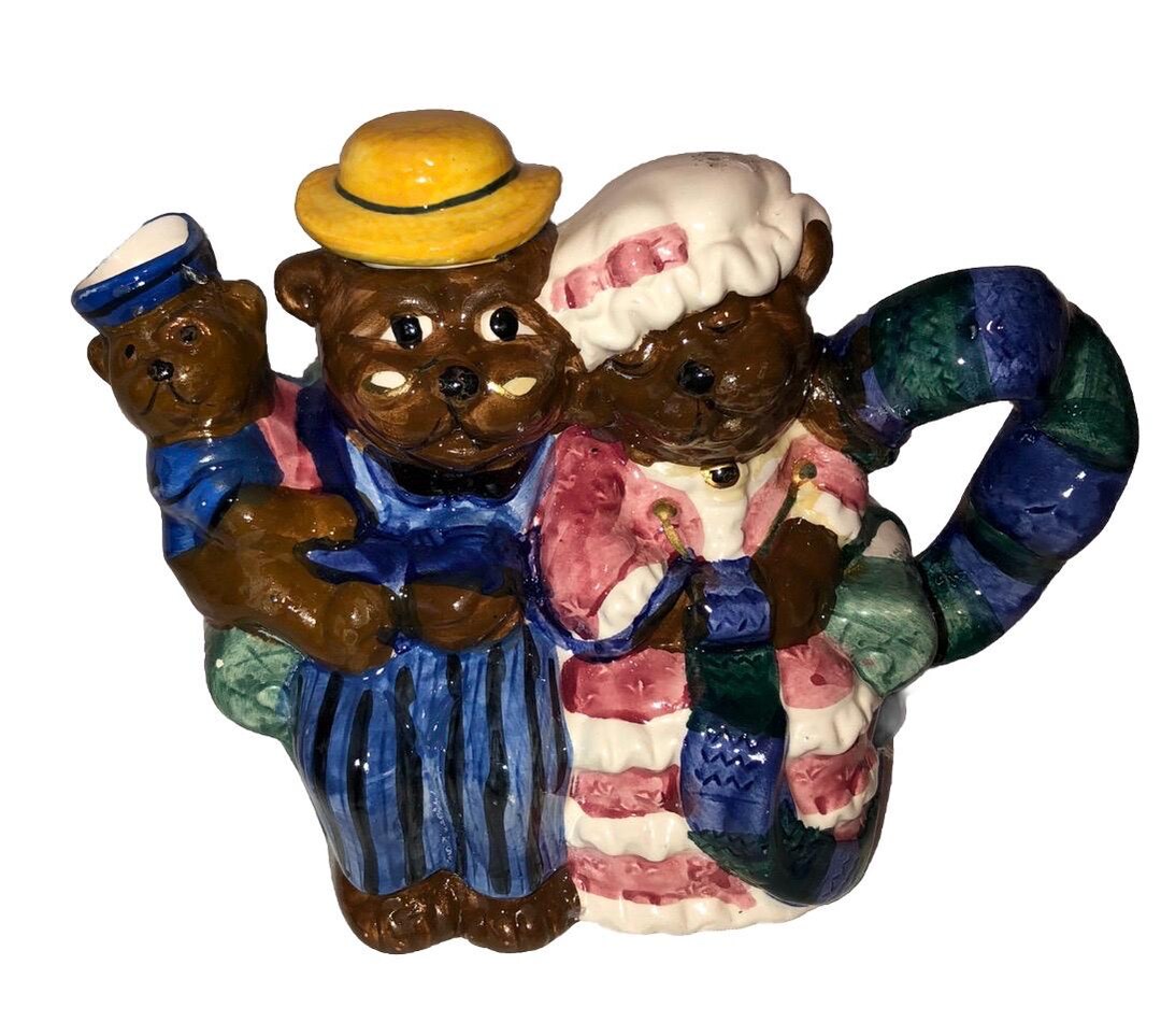Vintage Express Nursery Rhyme the Three Bears Ceramic Teapot . - Etsy