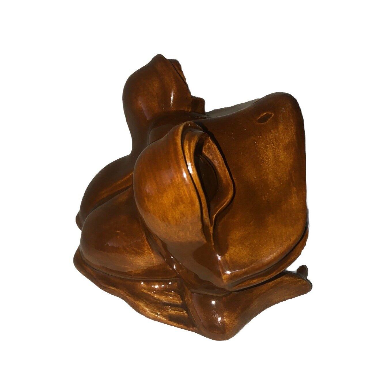 RARE Vintage Arnels Ceramic Wide Mouth Frog Figurine Brown Adorable - Etsy