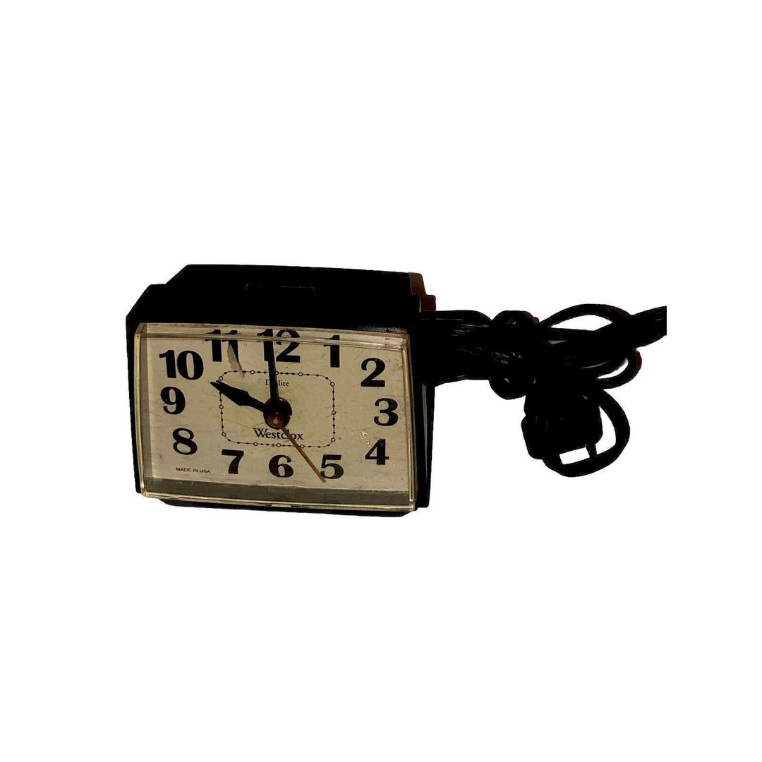 Vintage Electric Black West Clock Alarm Clock Works Great - Etsy