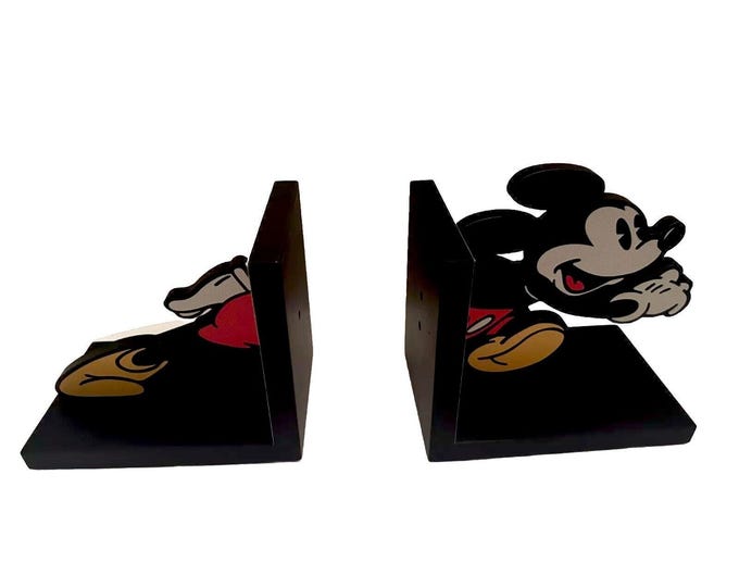 Hallmark Disney Mickey Mouse Comic Strip Bookends Fun - Etsy