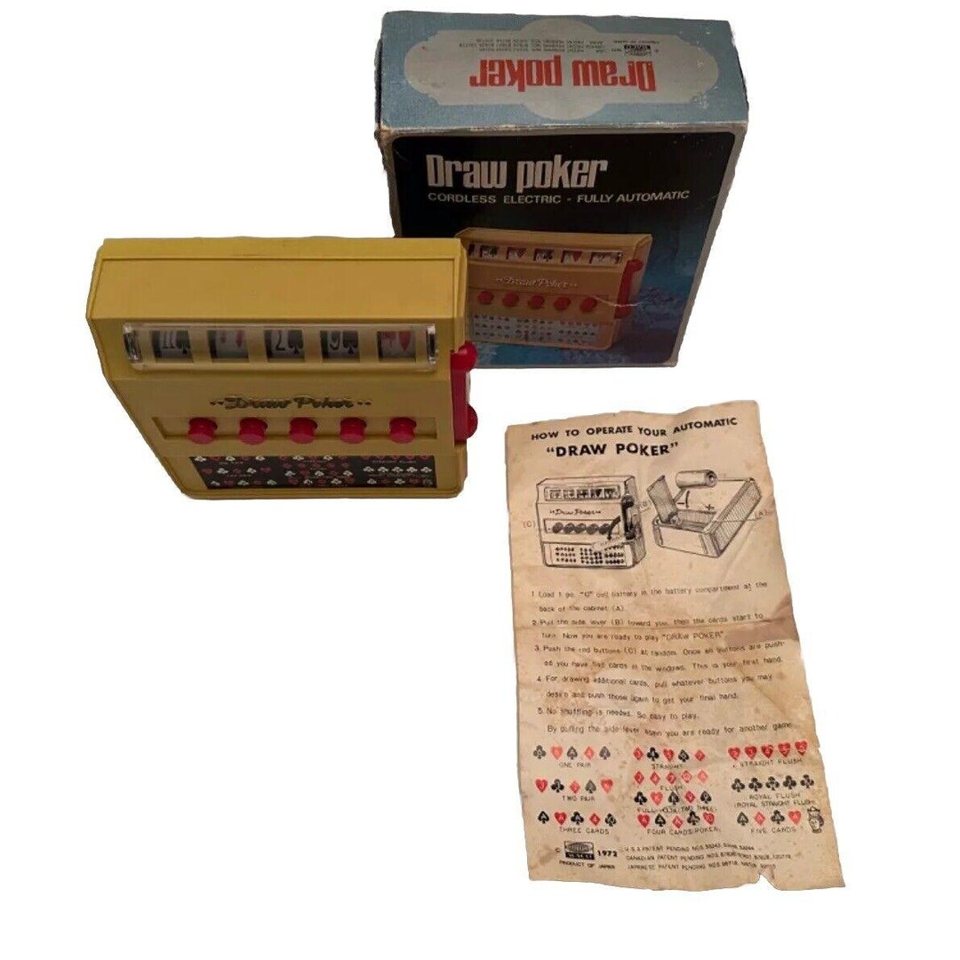 Radio Shack 60-2118 Cordless Electric Draw Poker Machine With Box ...