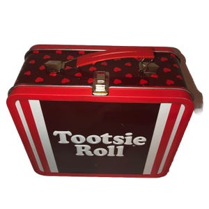 Loungefly Tootsie Roll Tin Lunchbox 2010 Metal Purse Lunch Box Pail ...