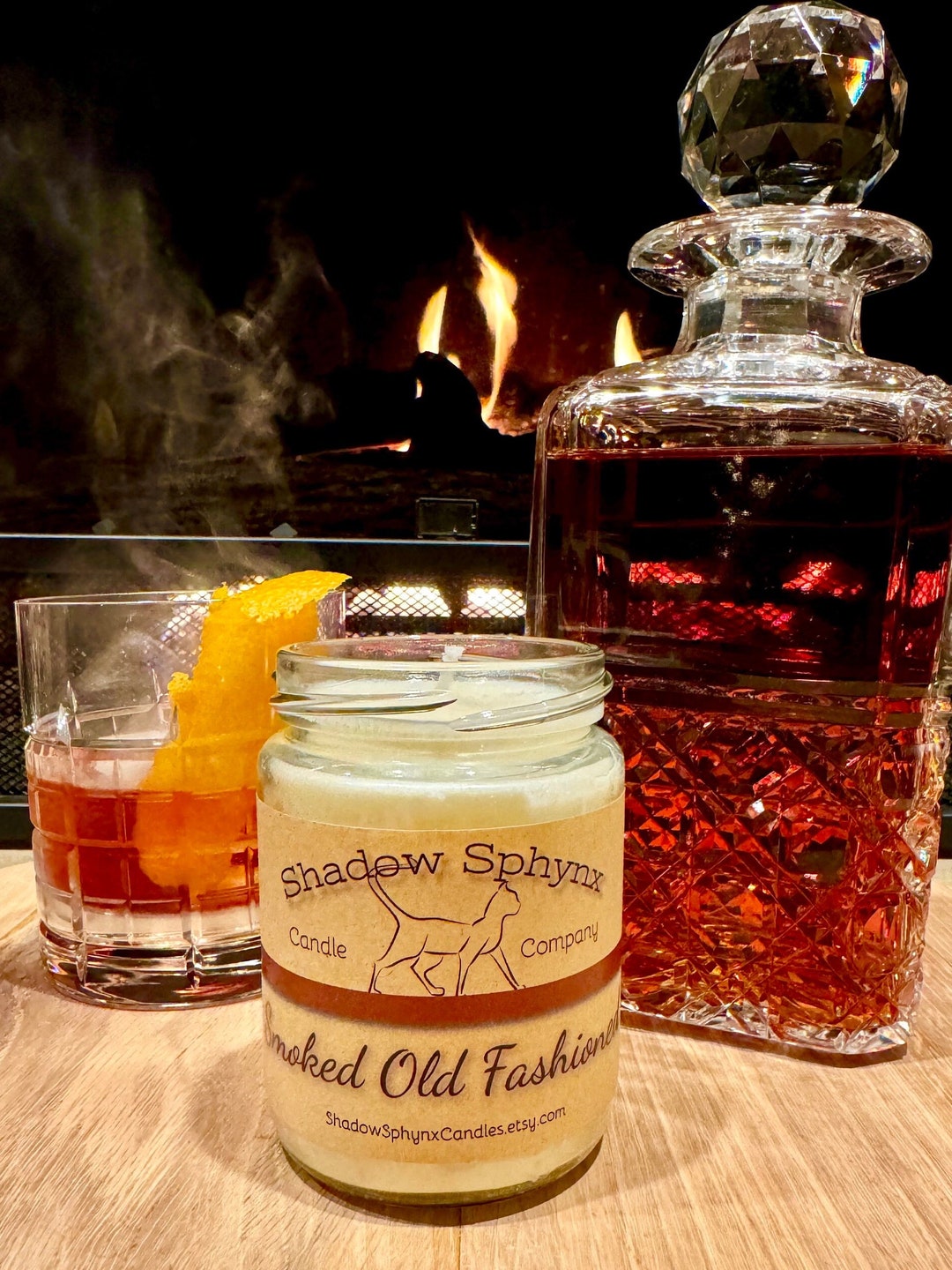 Smoked Old Fashioned 8oz Soy Candle - Etsy