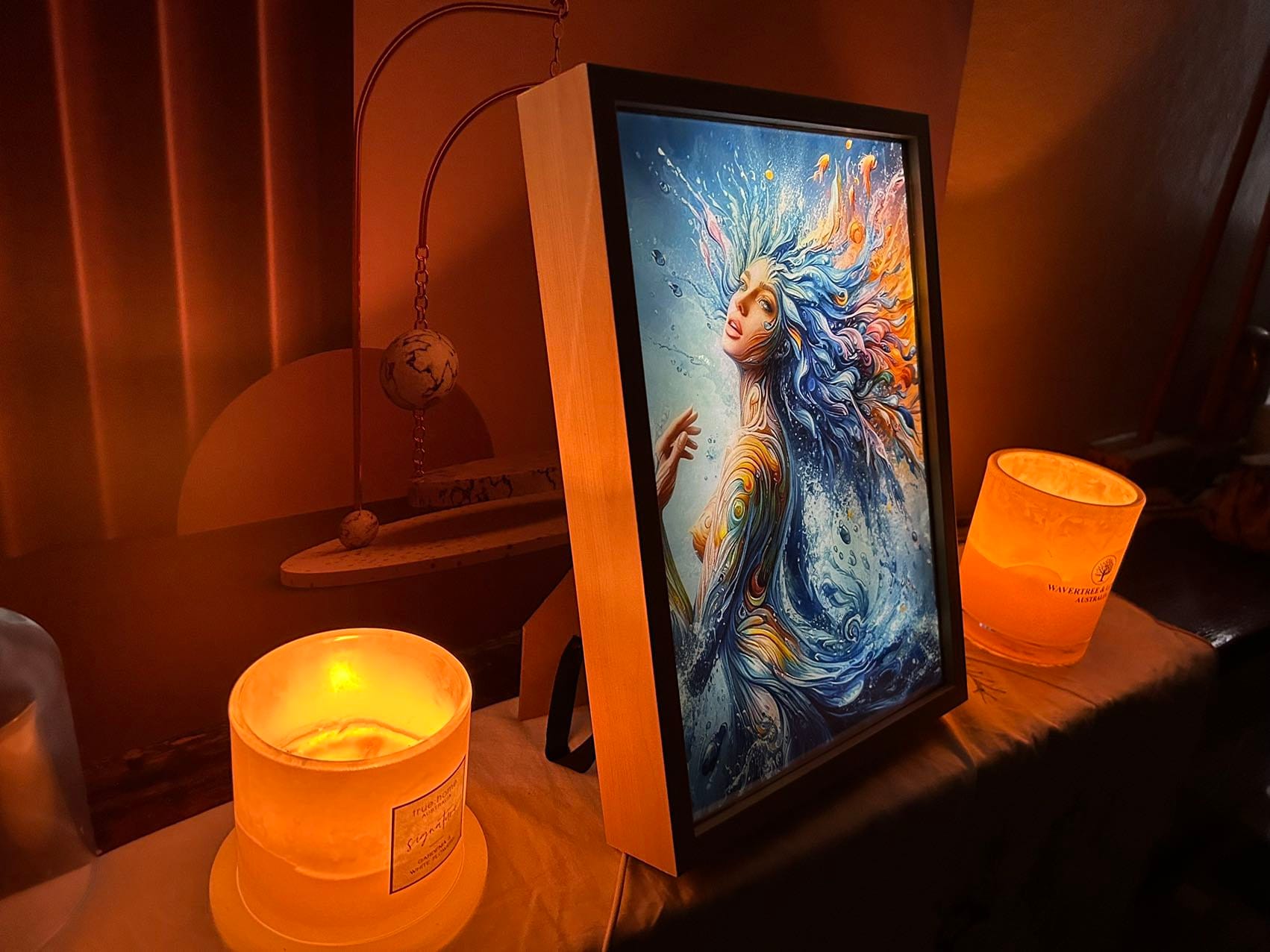 Ai Girl Light up Picture Frame Led Lighting Painting Night Light ...