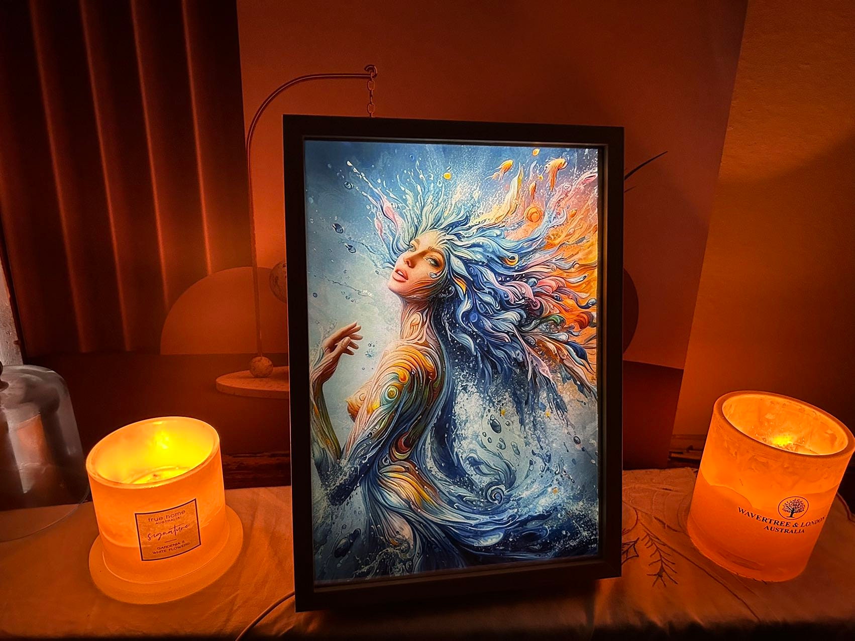 Ai Girl Light up Picture Frame Led Lighting Painting Night Light ...