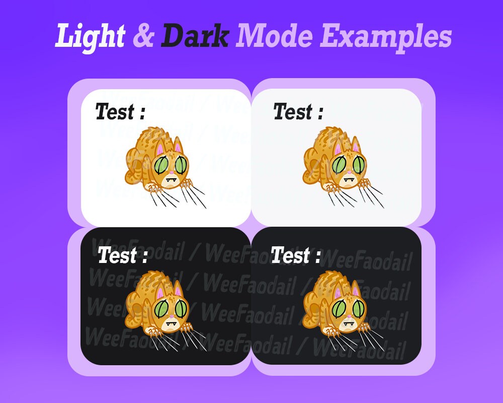 Cute, Scratch Cat Emote - Twitch & Discord - Etsy