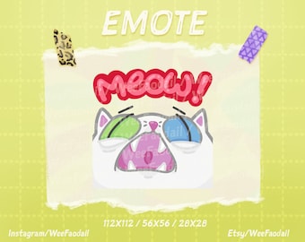 Evil Mischievous Cat Emote Collection Twitch & Discord | Channel Points ...