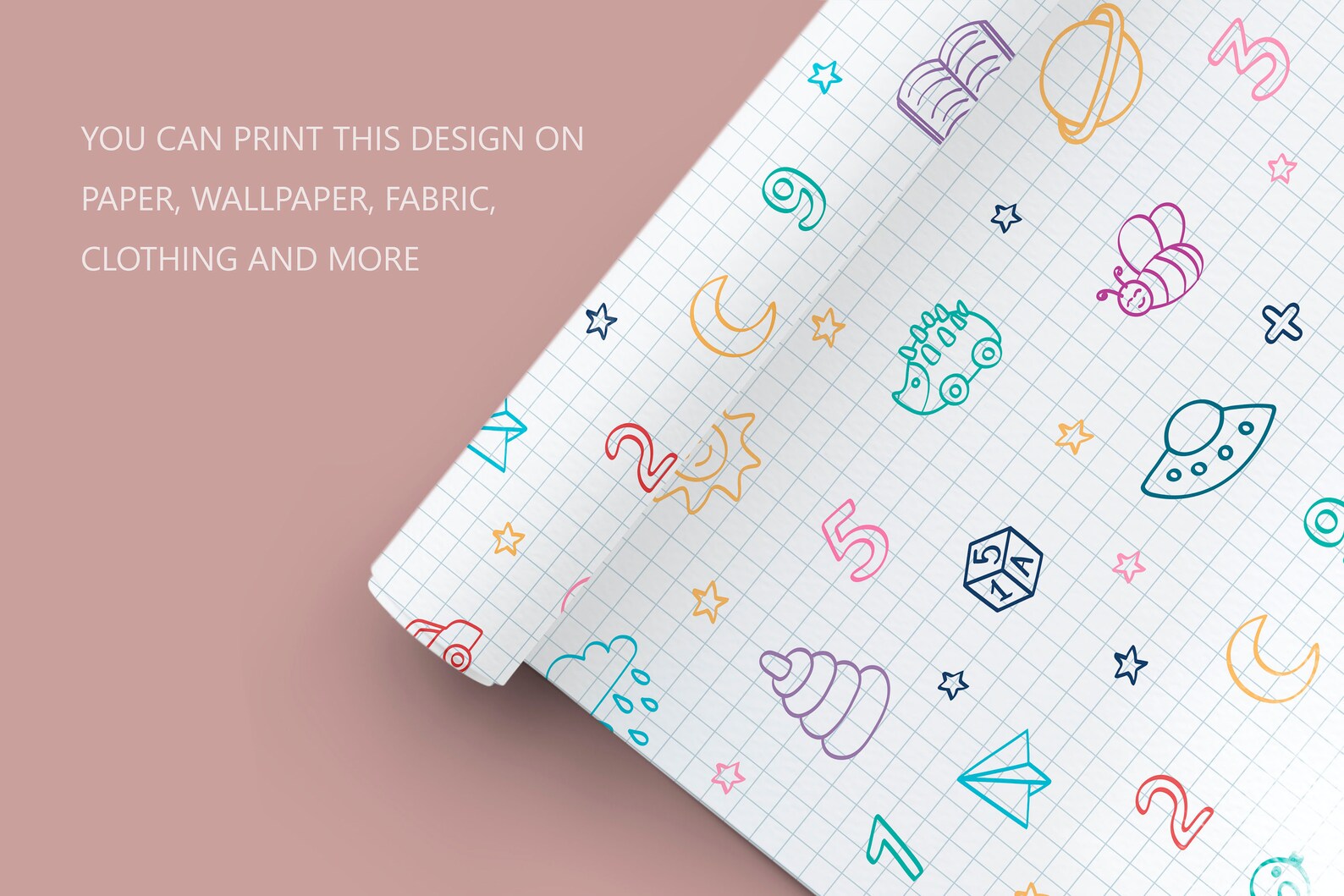 Back to School Doodle Patterns: Seamless Digital Paper Set (digital ...