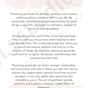 30 Day Gratitude Journal - Etsy