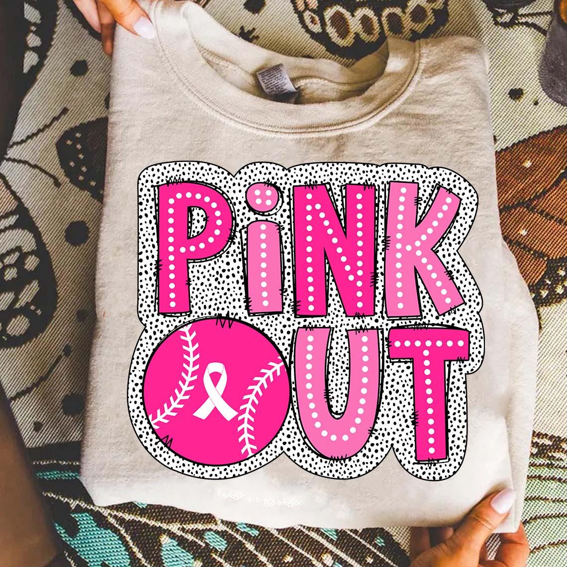 Breast Cancer Baseball Pink Out Png,breast Cancer Png,pink Ribbon Png ...