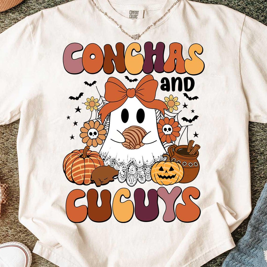 Conchas and Cucuys Mexican Ghost PNG, Spooky Conchas PNG, Pantasmas PNG ...
