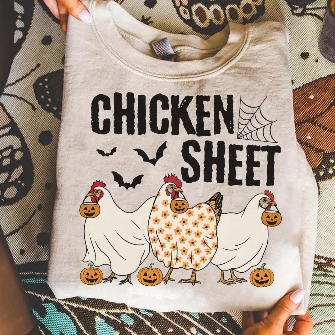 Chicken Sheet Png, Chicken Ghost Png, Halloween Chickens PNG, Spooky ...