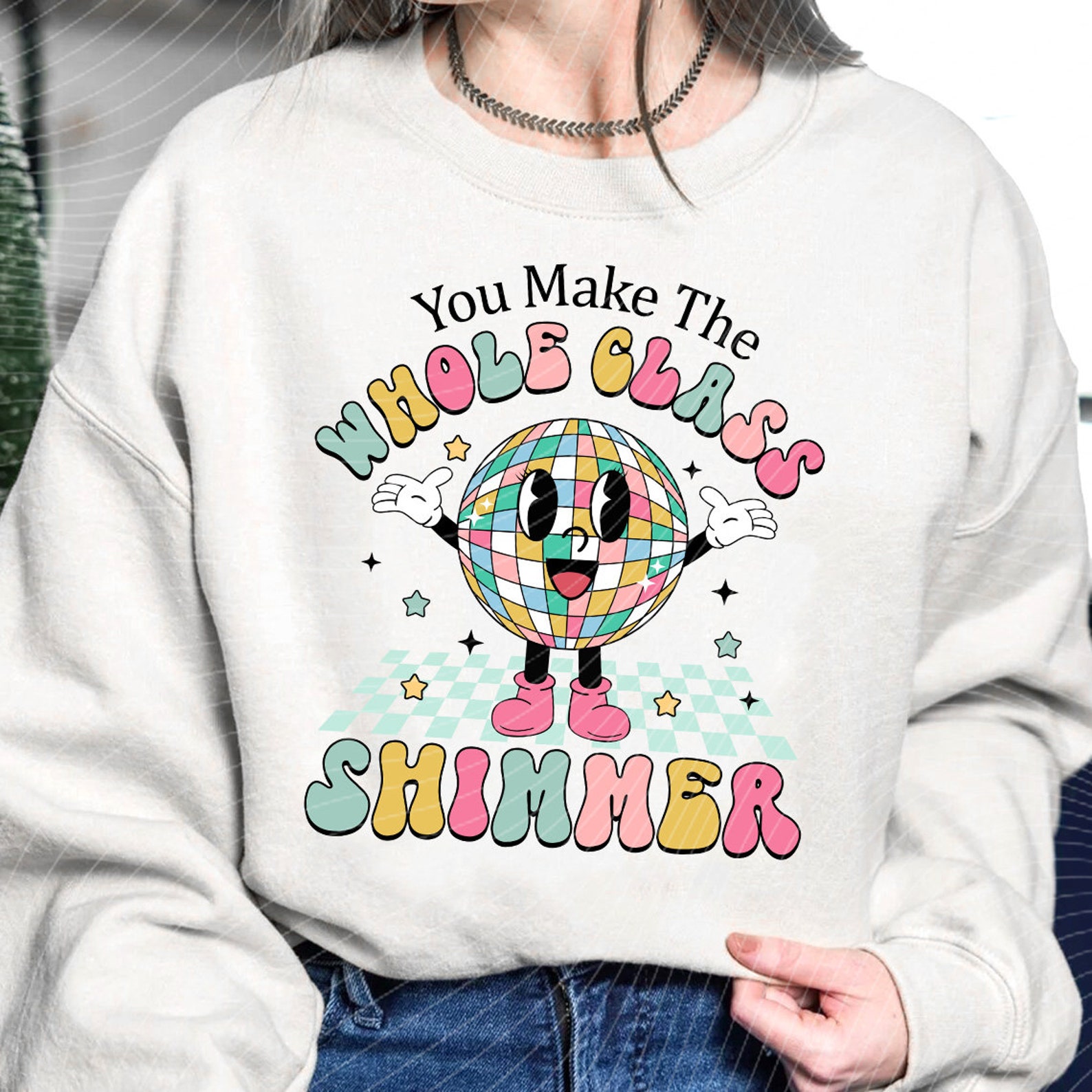 You Make the Whole Class Shimmer Png,retro Disco Ball PNG, Disco Class ...